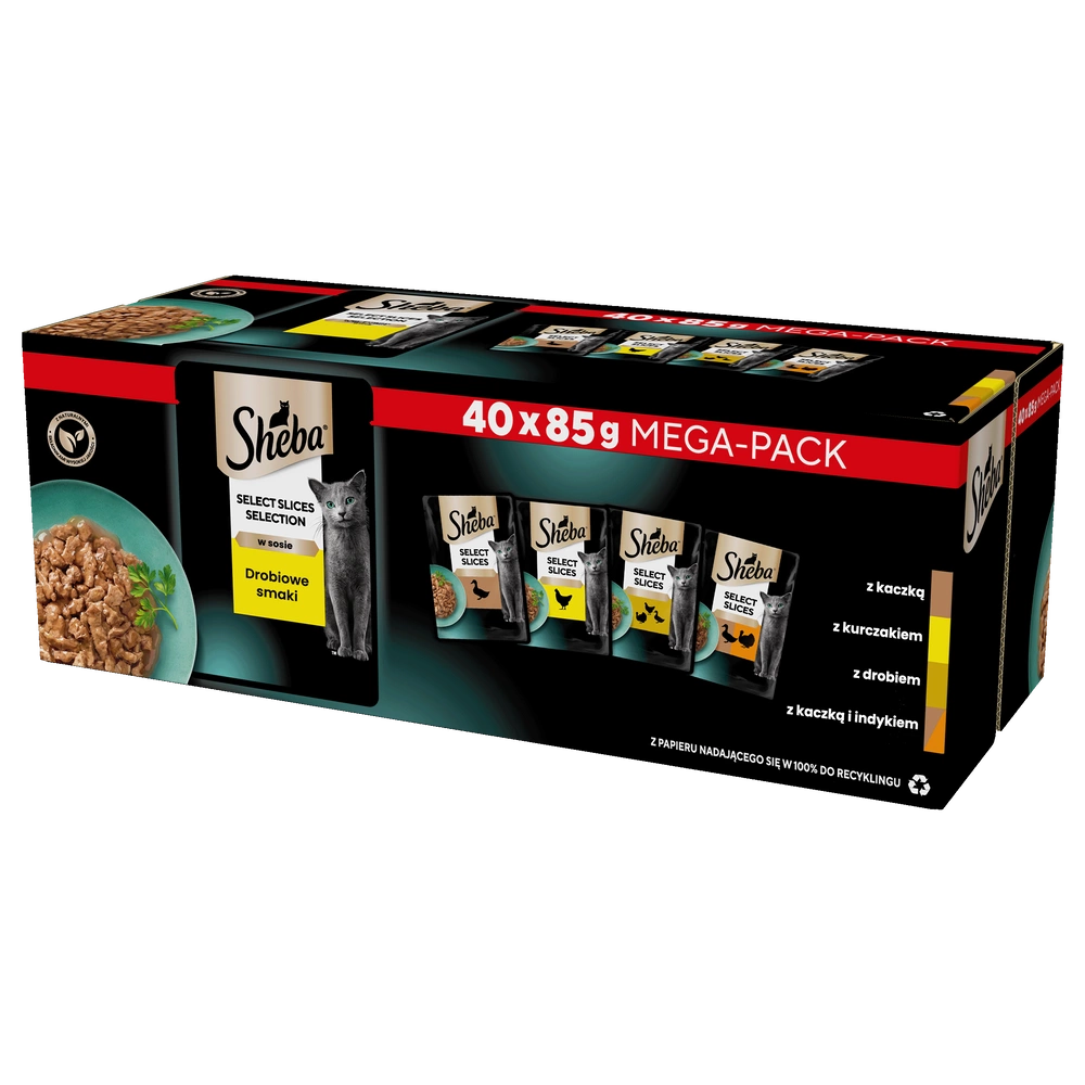 SHEBA Selection Select Slices Saveurs Volaille sachets 40x85g ...